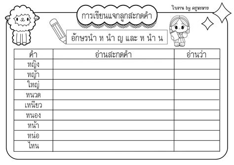 🗓️ใบงาน เติมมาตราตัวสะกด🗓️ ใบงาน By คุณครูมะมาย Facebook
