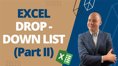 How To Insert Drop Down Lists In Excel Part II YouTube