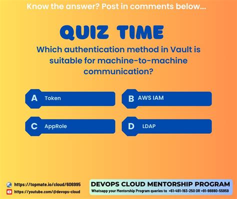 Devops And Cloud Labs On Linkedin Hashicorp Vault Quiz Join My