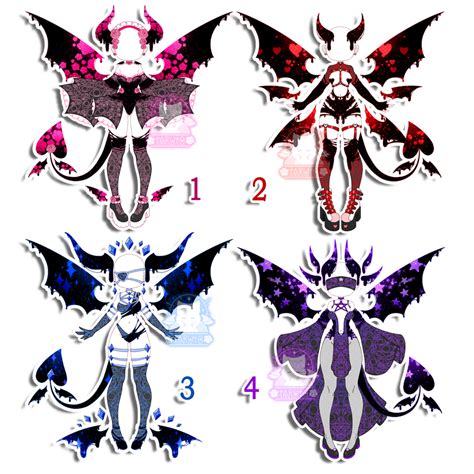 Outfits Adopts Auction Closed Demons By Taruto Adoptables On Deviantart
