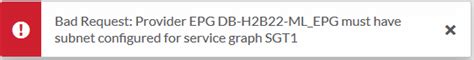 Mso Unable To Deploy Sg Giving Error Bad Request Provider Epg Must
