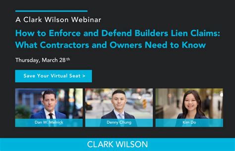 Liens Buildersliens Construction Constructionlaw Britishcolumbia Law Canadianlaw Dan W