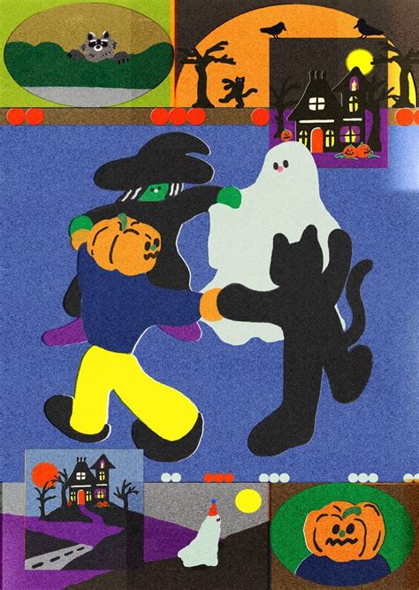 Zoey Kim Personifies Cats In Her Blurred And Vivid Illustrations