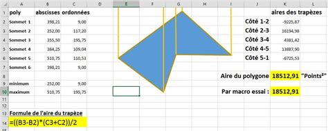 Xl 2013 Calculer La Surface Dune Shape Sur Excel Macros Et Vba Excel