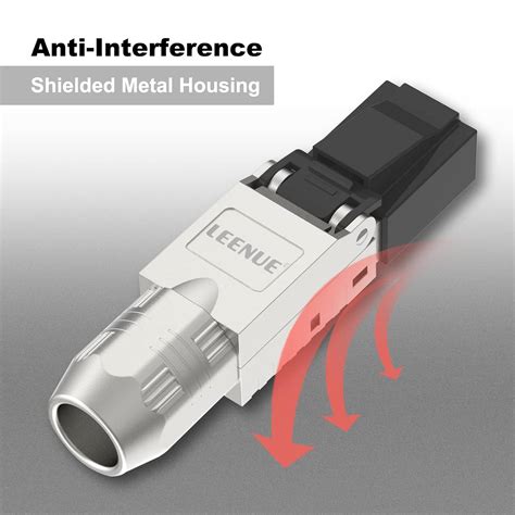 Rj45 Cat7 Connector Tool Free Leenue Toolless Rj45 Termination Plug