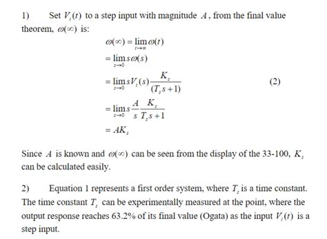 Solved DC Motor Modelling The Dc Motor Shown In Figure Chegg Com