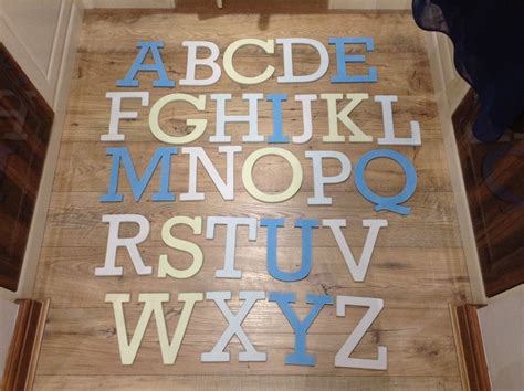 Full Wooden Alphabet Hand Painted Wooden Letters Set Letters
