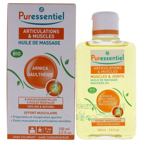 Puressentiel Muscle Relaxing Organic Massage Oil Arnica And