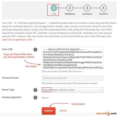 how to install ssl certificate on cpanel for your wordpress blog generate csr and crt crunchify