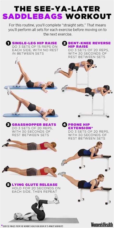 Do These 5 Moves To Lose Those Saddlebags Saddlebag Workout Exercise
