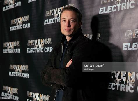 Tesla Motors Ceo Elon Musk Arrives At Revenge Of The Electric Car