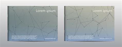 사각형 브로셔 템플릿 레이아웃 커버 연례 보고서 6 각형 분자 구조와 A4 크기에 잡지 기하학적 추상 배경입니다 벡터 일러스트