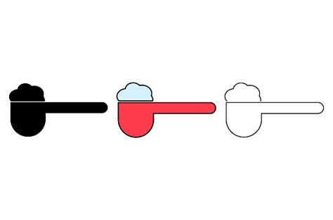 측정 숟가락 아이콘 요리 디자인 기호 베이커리 제품 벡터 일러스트 레이 션 세트 그릇에 대한 스톡 벡터 아트 및 기타 이미지 그릇 꼬집기 단일 객체 Istock