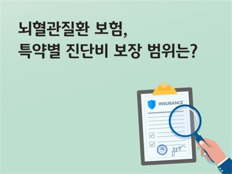 뇌혈관질환 보험 특약별 진단비 보장 범위는 Kb의 생각