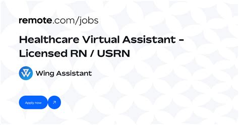 Healthcare Virtual Assistant Licensed Rn Usrn At Wing Assistant