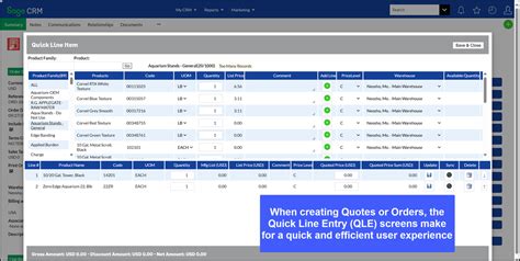 Gumu™ Sage 100 Sage Crm Qle Screens My Crm Manager