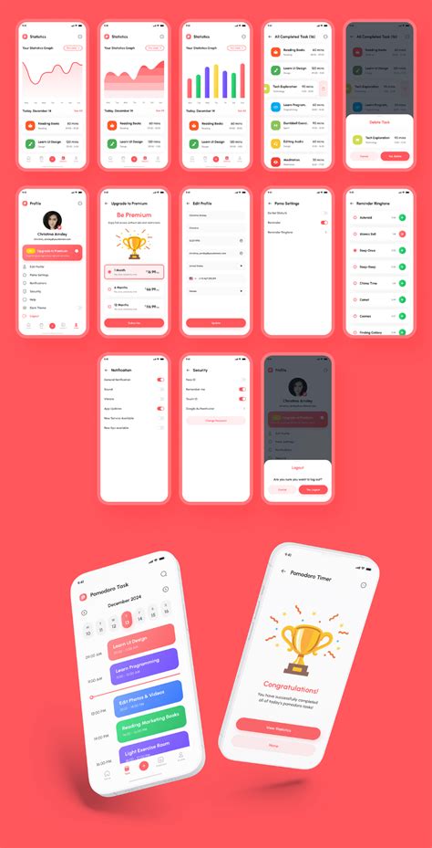 Pomo Pomodoro And Timer App Ui Kit Sobakhul Munir Siroj Pomodoro Timer App Timer App