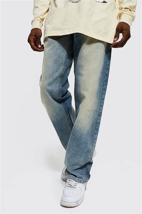 Relaxed Fit Rigid Jean Boohoo Usa