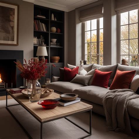 Cushion Ideas For Grey Sofas Covermycushion In 2024 Red Sofa Living