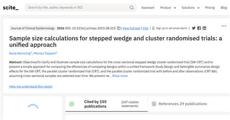 [citation report] sample size calculations for stepped wedge and