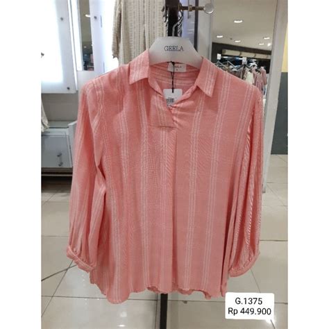 Jual Kemeja Blouse Kotak Kotak Geela Shopee Indonesia
