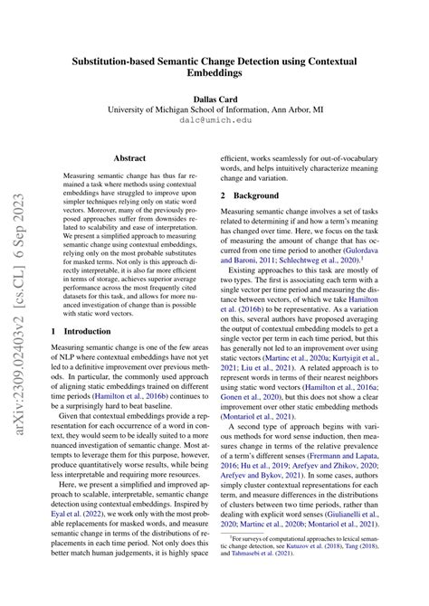 PDF Substitution Based Semantic Change Detection Using Contextual