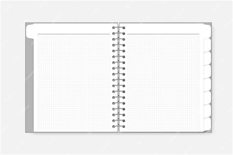 Cuaderno Espiral Abierto Con Separadores De Pestañas Bloc De Notas De