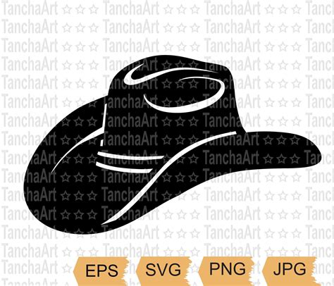 Cowboy Hat Svg Vector Cowboy Hat Svg Cowboy Hat Silhouette Etsy Canada