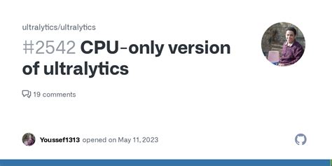 Cpu Only Version Of Ultralytics Issue Ultralytics Ultralytics