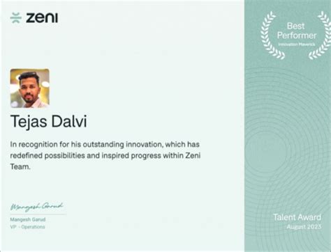 Tejas Dalvi On Linkedin Innovation Ai Zeniai 14 Comments