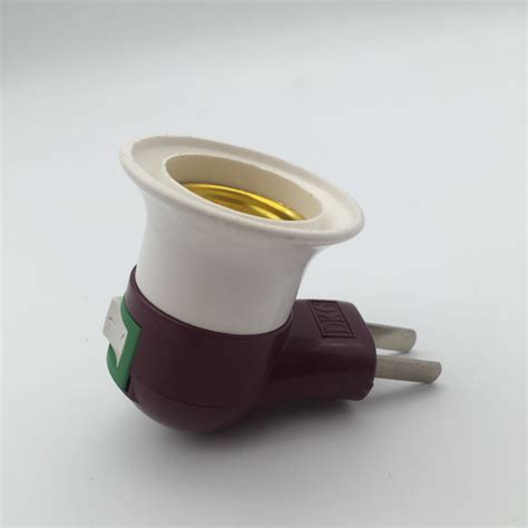 🇹🇼綠市集☘️煙斗型帶開關插壁式燈頭e27螺口插口小夜燈可傾式燈座 蝦皮購物