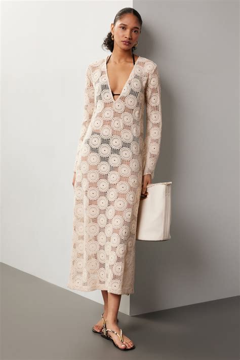 Sheer Crochet Dress By Ronny Kobo X Rtr Rent The Runway
