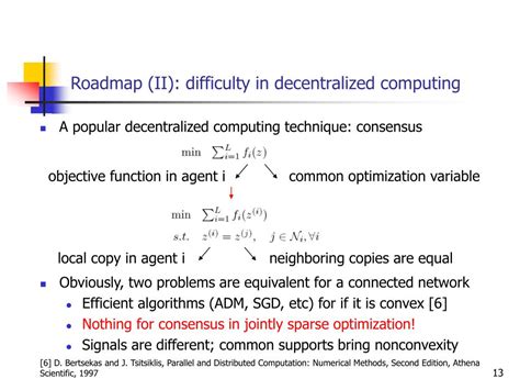 Ppt Decentralized Jointly Sparse Optimization By Reweighted Lq