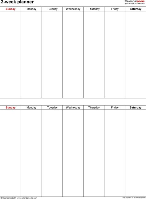 Free 7 Day Calendar Printable Template For Easy Planning