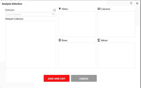 Analysis Widget Aiv