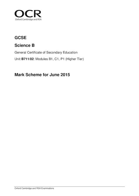 Pdf Gcse Science B · Pdf Fileoxford Cambridge And Rsa Examinations