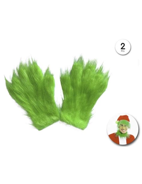 Guantes Grinch adulto Envío 24h Disfraces Bacanal