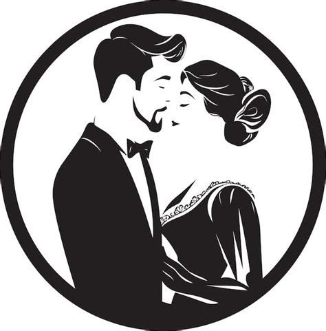 Premium Vector Illustrated Unity Black Vectorized Marriage
