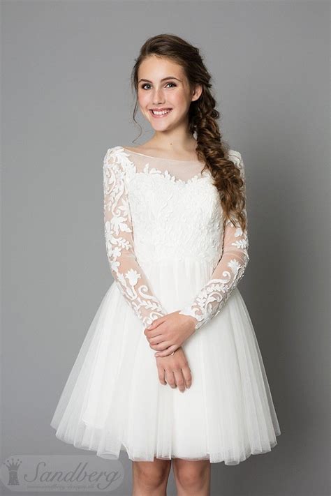 Konfirmation 2017 Smukke Kjoler Kjole Med Blonder Kjole Bryllup