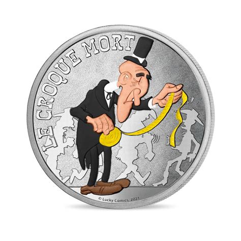 Mini médaille croque mort lucky luke La Poste