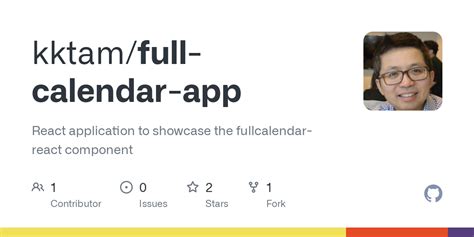 Github Kktamfull Calendar App React Application To Showcase The Fullcalendar React Component