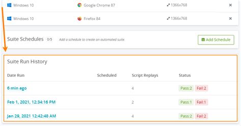 test suite screen crossbrowsertesting documentation