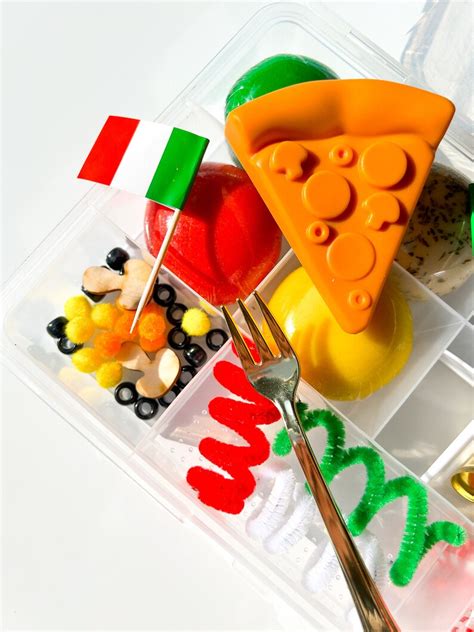 Pizza Play Dough Kit Etsy