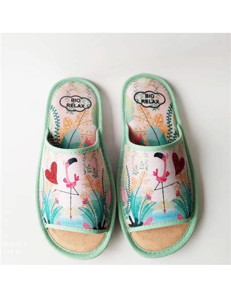 Zapatilla De Casa Mujer Biorelax Color Verde Talla Calzado
