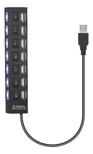 Hub Usb 30 7 Puertos De Alta Velocidad Con Led Indicador Cuotas Sin