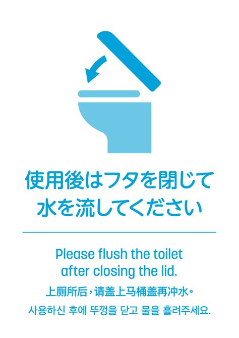 トイレの使用について フリー素材の喚起tool