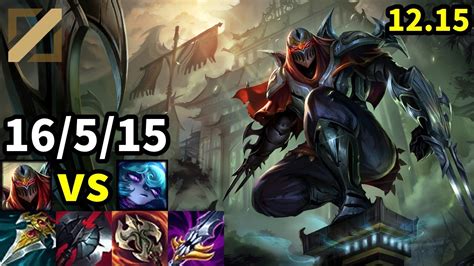Zed Mid Vs Vex Euw Master Patch Youtube