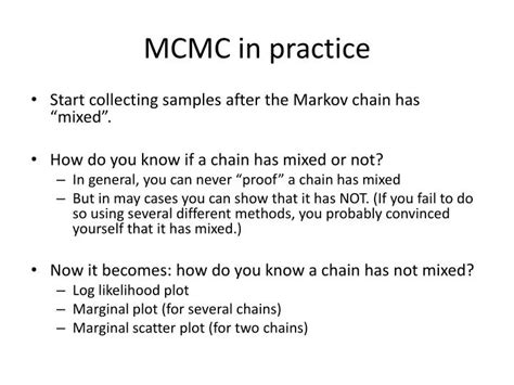 PPT MCMC In Practice PowerPoint Presentation Free Download ID