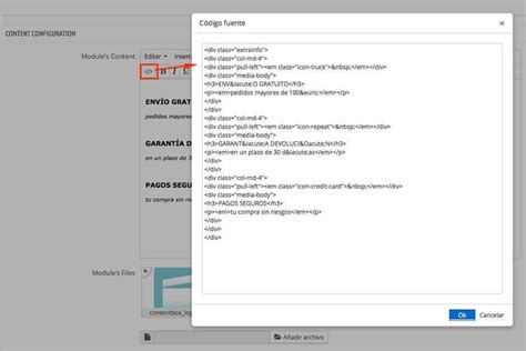 Modifica El M Dulo Contentbox Html De Prestashop Webempresa