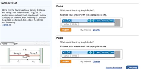 Solved String 1 In The Figure Has Linear Density 280gm And